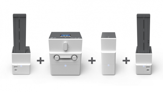 SMART-70 Printer (Duplex) with 500-Card Input Hopper, Flipper & 500-Ca