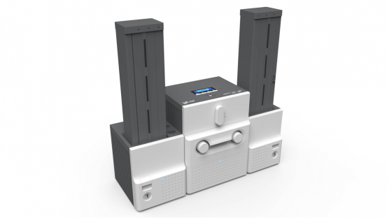 SMART-70 Printer (Simplex) with 500-Card Input Hopper & 500-Card Outpu